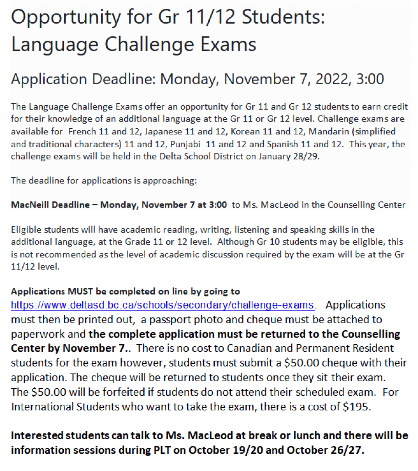 Language Challenge Exam Grade 11 12 A R MacNeill Secondary School language-challenge-exam-grade-11-12-a-r-macneill-secondary-school